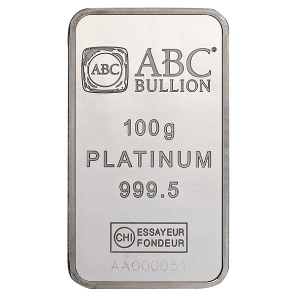 Buy Platinum Bars | ABC Bullion